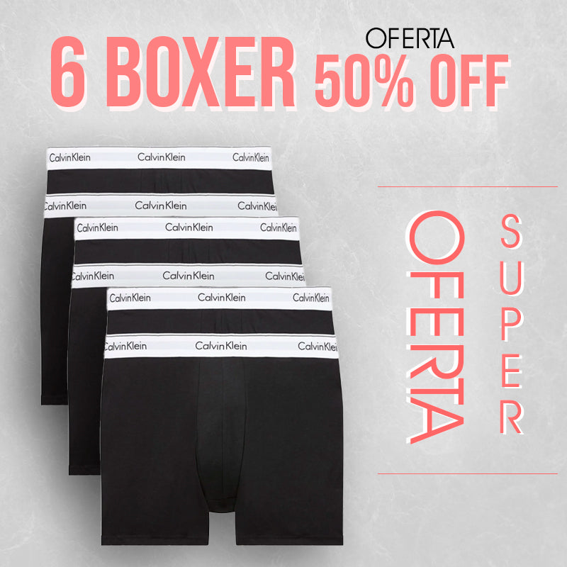 BOXER CALVIN KLEIN LICRADO X 6 – La Iguana Shop